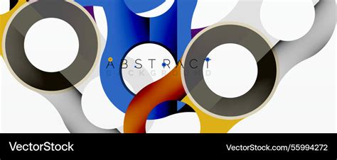 Abstract Geometric Pattern With Interlocking Vector Image