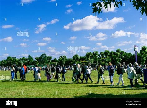 Queueing And Camping To Queue For Wimbledon London United Kingdom July 6 2024 Stock Photo Alamy