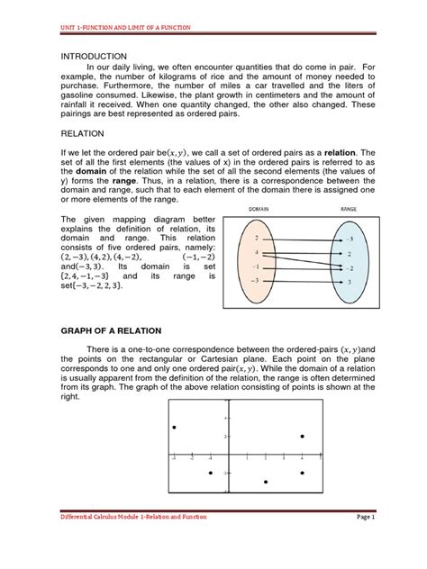 Unit 1 Module 1 Final Pdf Function Mathematics Elementary Mathematics