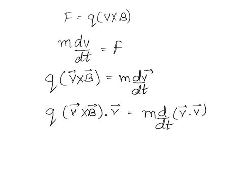 solved from boas the force acting on a moving charged particle in a