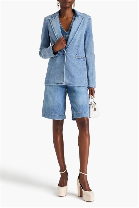 Alice Olivia Jeans Georgia Denim Blazer The Outnet
