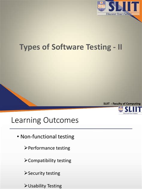 Lecture 06 Types Of Software Testing Ii Pdf Software Testing