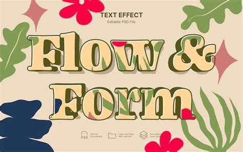 Premium Psd Fluid Text Effect