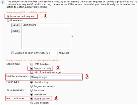 Session Handling Rules