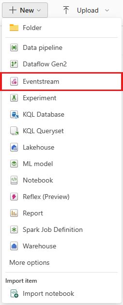 Criar Um Eventstream No Microsoft Fabric Microsoft Fabric Microsoft Learn