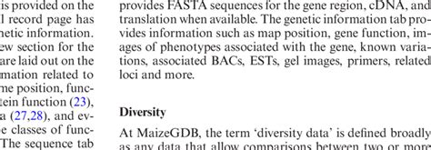 Classes Of Functional Annotations Available In The Gene Gene Model