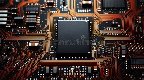 Processor Chip On Computer Circuit Board Pinnacle Of Tech Engineering