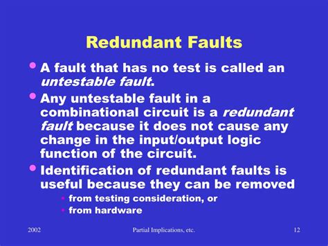 Ppt Using Partial Implications For Redundancy Identification And