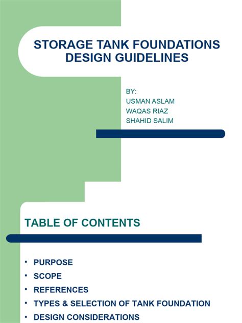 Storage Tank Foundations Pdf Foundation Engineering Deep Foundation