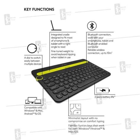 Jual Logitech K480 Bluetooth Multi Device Keyboard Windows Mac Ios Android Di Seller Eunoia Shop