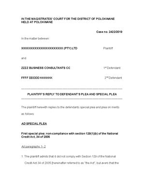 Solved Can The Magistrate Court And The Small Claims Court Have