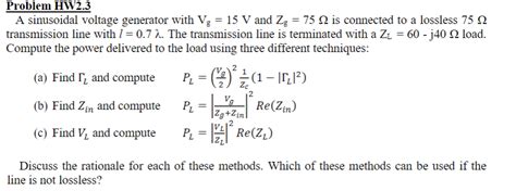 Solved A Sinusoidal Voltage Generator With Vg 15 V And Chegg Com