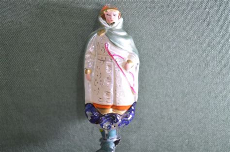 Купить Елочная стеклянная игрушка Князь Гвидон Сказка о царе Салтане Стекло прищепка СССР