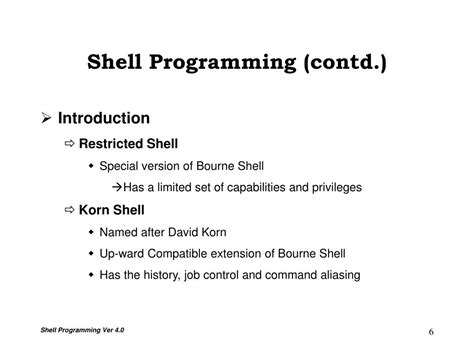 Ppt Shell Programming Powerpoint Presentation Free Download Id5132891
