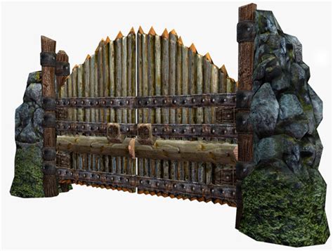 Wooden Gate 3d Historic Unity Asset Store