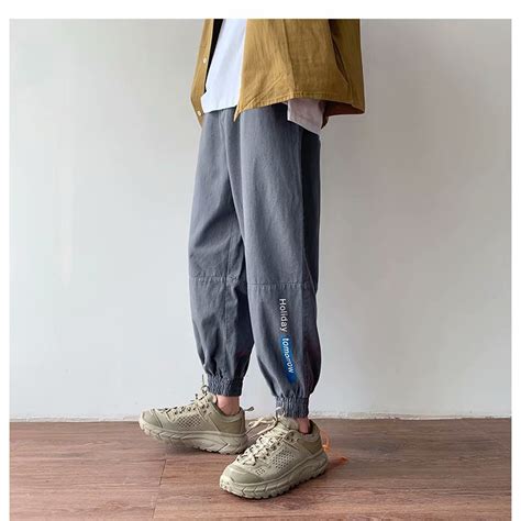 เลือกได้สามสี กางเกงกีฬา กางเกงเลกกิ้ง ขายาว ลําลอง แบบผูกเชือก ทรงหลวม สําหรับผู้ชาย ไซซ์ S 3xl