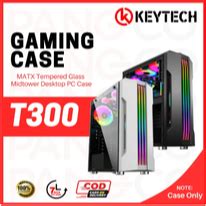 Keytech T Argb Mid Tower Computer Gaming Case Black White Shopee Philippines