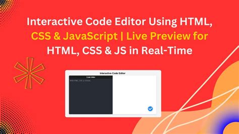 🖥️ Interactive Code Editor With Html Css And Javascript Step By Step Guide 🚀🎨 Youtube