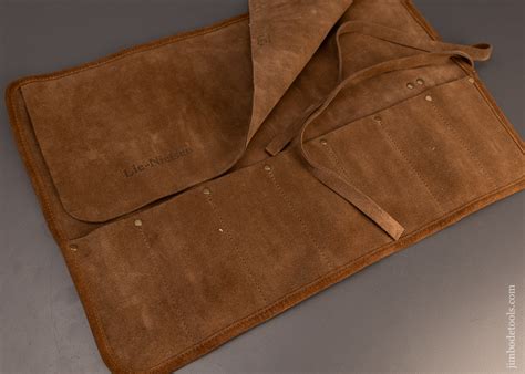 Lie Nielsen 7 Pocket Chisel Leather Roll 111495 Jim Bode Tools