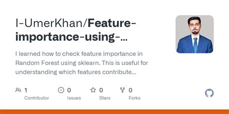 Github I Umerkhanfeature Importance Using Random Forest I Learned