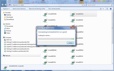 Adding A BME Printer Windows Engineering Computer Network Purdue University