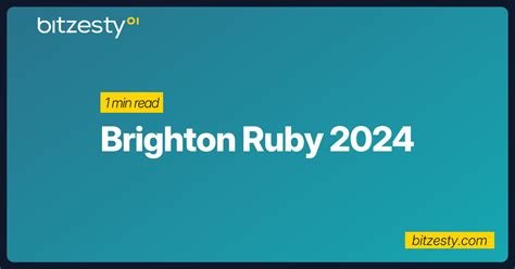 Brighton Ruby 2024 Software Development Company Bit Zesty