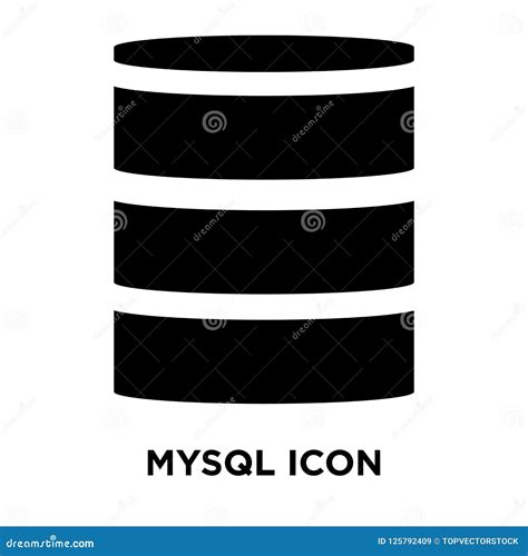 mysql icon vector isolated on white background logo concept of 125792613