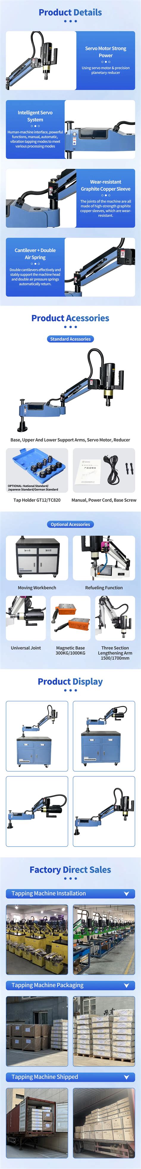 Mm Multifunctional Automatic Servo CNC Drilling And Tapping Machine