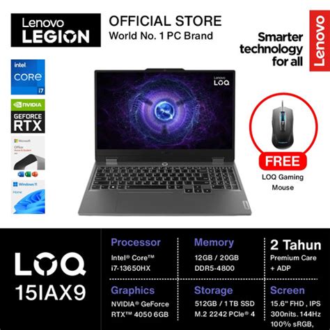 Promo Lenovo Loq Irx I Hx Rtx Gb Gb Gb W Ohs Hz Cicil X Jakarta