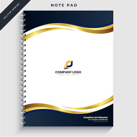 Premium Vector Note Pad Design Template