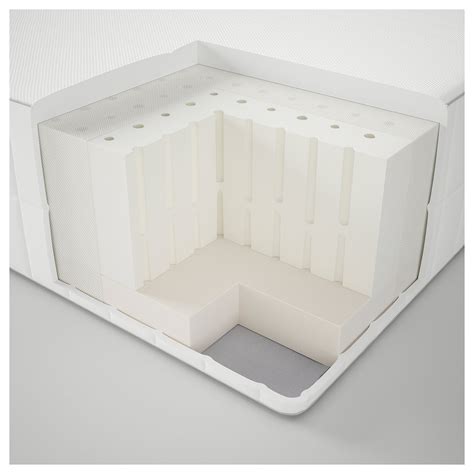 Myrbacka Latex Mattress Medium Firm White Ikea