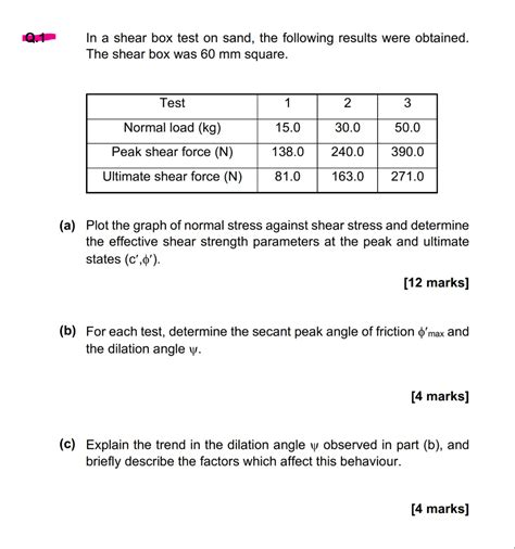 Solved Can Someone Help With Soil Mechanics Question Step Chegg