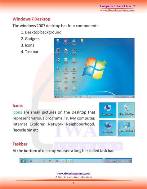 Ncert Solutions For Class 2 Computer Chapter 8 Ms Window
