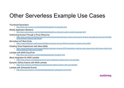 justgiving serverless data pipelines api messaging and stream