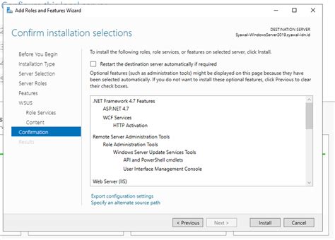 Windows Server Update Services Pada Windows Server 2019