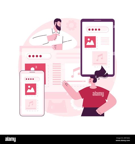 Responsive Web Design Abstract Concept Vector Illustration Website Frontend Development All