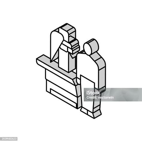 엑스레이 기술자 장비 아이소 메트릭 아이콘 벡터 일러스트 레이 션 개발에 대한 스톡 벡터 아트 및 기타 이미지 개발 건강관리와 의술 건축 Istock