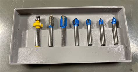 Gridfinity Compact Router Bit Organizer By MyWay2Build Download Free STL Model Printables Com