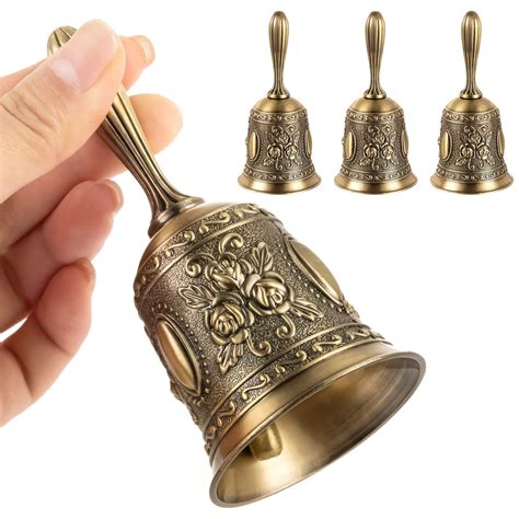 Ygaohf 3 Pack Loud Wedding Hand Bells 4 7 Inch Large