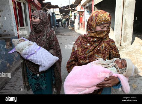 Pakistani Mothers And Their Babies Stock Photo Alamy