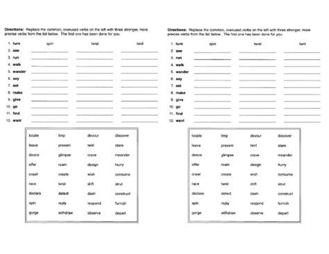 Descriptive Verbs 8 Pdf