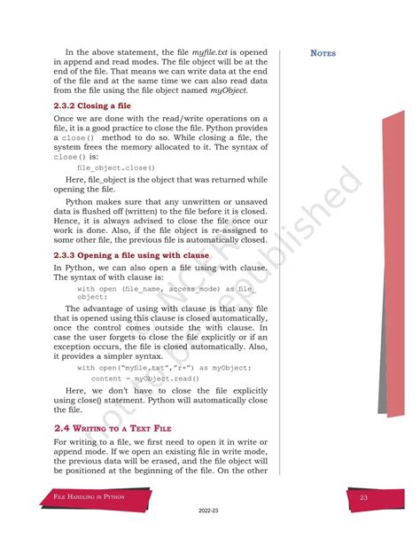 Ncert Book For Class 12 Computer Science Chapter 2 File Handling In Python