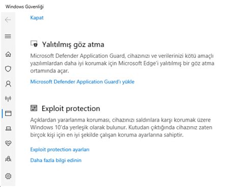 Windows Defender Exploit Protection Nasıl Etkinleştirilir