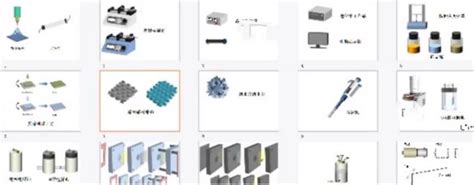 5g科研绘图ppt素材包 3d纳米材料 离子电池 实验器材插图与机理图（摘要 图表） 挖语素材网