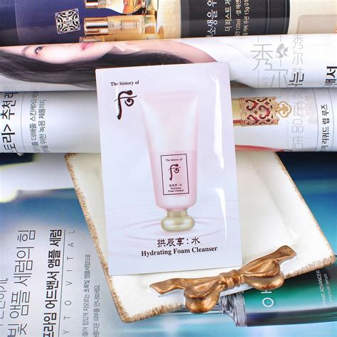 韩国正品WHOO后拱辰享水沄水妍泡沫洁面乳洗面奶小样2ml温和30片 虎窝淘