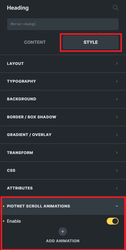 beautiful scroll animation for bricks websites piotnet bricks