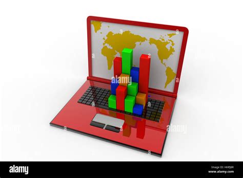 Laptop Notebook Computers Computer Calculation Dollar Dollars Isolated Stock Photo Alamy