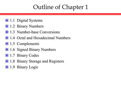 chapter 1 digital systems and binary numbers ppt