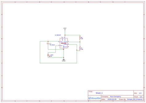 Blinking LED Circuit Platform For Creating And Sharing Projects OSHWLab