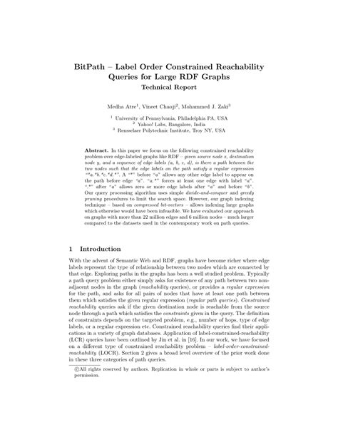 Pdf Bitpath Label Order Constrained Reachability Queries Over